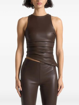 Mani&egrave;re De Voir Yolande asymmetric racer top - Braun