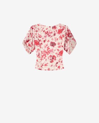 Isabel Marant Top Hervane - Femme - &Eacute;cru-rose - Taille34 - Isabel Marant