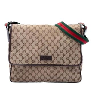 Gucci Sac bandouli&egrave;re Pre-owned en toile - Femme - Pre-owned - Beige - Taille: ONE Size