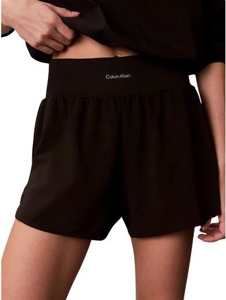 Calvin Klein Femme, Shorts, Noir, Taille: 36 FR Icon Sport 2-en-1 Shorts