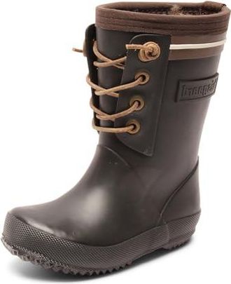 Bisgaard Rubber Boot - Lace Thermo Botte de pluie Mixte enfant, Noir, 37 EU