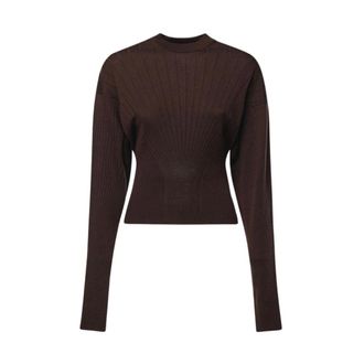 Sportmax Femme, Pulls, Brun, Taille: 40 FR Pull col rond Spxlatino