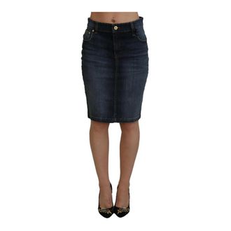 Fiorucci Dunkelblaue Denim Bleistiftrock - - Skirts - Damen - Blau - S