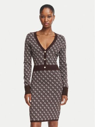 Guess Strickkleid W6BK23 Z1422 Braun Slim Fit