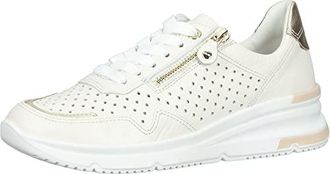 Ara Femme Naples Basket, Cr&egrave;me Platine, 36.5 EU