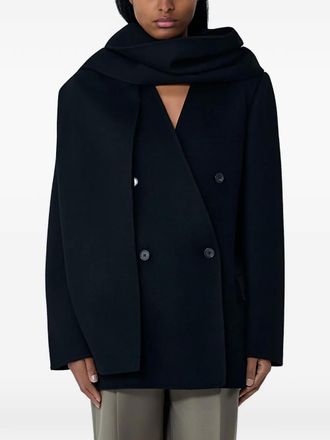 The Row Calitra double-breasted scarf jacket - Schwarz