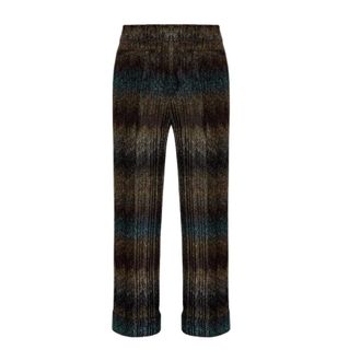 Missoni Femme, Pantalons, Brun, Taille: 38 FR Cropped Pantalons