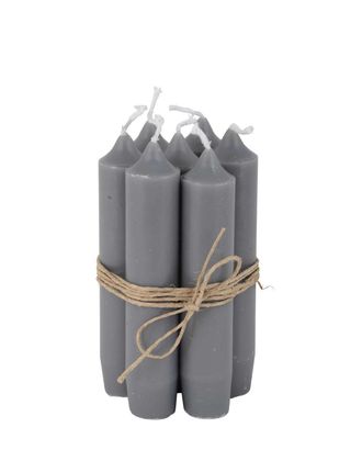 Ib Laursen Stabkerze - Kerze - kurz - dunkelgrau - 1 St&uuml;ck
