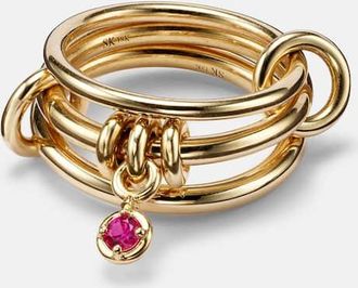 Spinelli Kilcollin Ring Piera aus 18kt Gelbgold mit Saphir