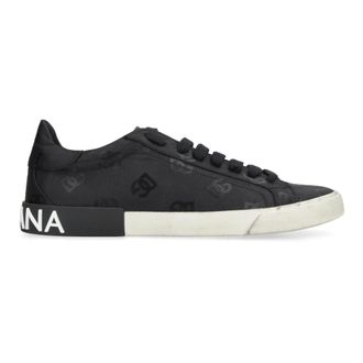 Dolce & Gabbana Portofino Vintage Sneakers - - Shoes - Herren - Schwarzk - 40 EU