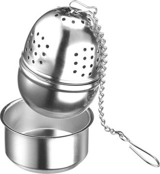 Westmark Tee-Ei, Oval, Mit Untersatz, Teatime, Rostfreier Edelstahl, ø 4,3 cm, 15772280