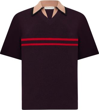 Dries Van Noten Homme, Tops, Multicolore, Taille: XL Pull &agrave; Manches Courtes avec Col Polo