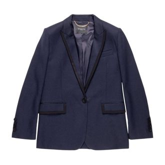 Nenette Femme, Vestes, Bleu, Taille: 38 FR Giacca