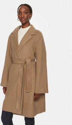 Tommy Hilfiger Wollmantel WW0WW43603 Braun Regular Fit