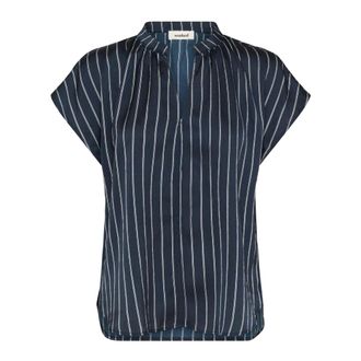 Soaked In Luxury SL Paris Shirt - Femme - Blouses et Chemises - Bleu - Taille: 40 FR