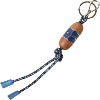 Prada unisex, Pre-owned, Multicolore, Taille: ONE Size Porte-cl&eacute;s en toile Pre-owned