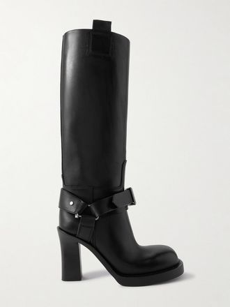 Burberry Bottes En Cuir - Noir