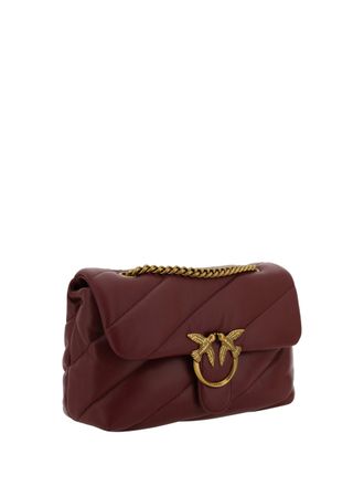 Pinko Womens Love Classic Leather Shoulder Bag Ribes Intenso-Antique Gold Calf Bos Taurus