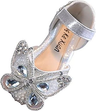 Generic Sandales tendance printemps et &eacute;t&eacute; pour filles - Robe de danse - Chaussures de princesse - Maille perl&eacute;e - Grand noeud - Chaussons animaux pour filles