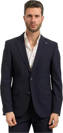 Bugatti Homme, Costumes, Bleu, Taille: 3XL Veste crois&eacute;e avec &eacute;pingle