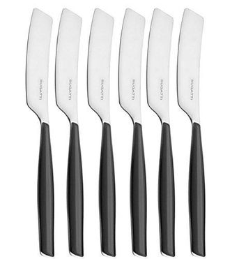 Bugatti Glamour, Set mit 6 kleinen Streuern aus Edelstahl 18/10 und schwarz ger&auml;uchertem Griff, sp&uuml;lmaschinenfest, Pro-Tech-Systemformteil