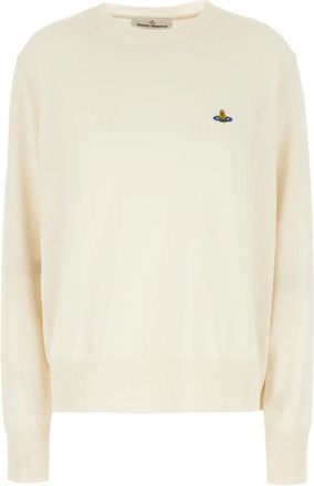 Vivienne Westwood Homme, Pulls, Beige, Taille: XL Alex Round Neck Sweater