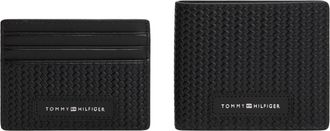 Tommy Hilfiger Herren Th Holder & Mini Cc Wallet Am0am13605 Geschenkpaket, Black (Black)