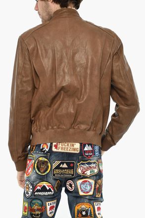 Dsquared2 Leather Utility Jacket Dsquared2