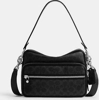 Coach Dakota Umh&auml;ngetasche Aus Signature UpcraftedLeather f&uuml;r M&auml;nner in Schwarz | Leder