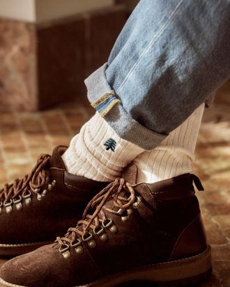 Faguo Lot de chaussettes bleu et &eacute;cru