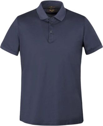 Moorer Homme, Tops, Bleu, Taille: L Polo en Micro Piqu&eacute;