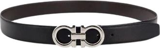 Ferragamo Homme, Accessoires, Noir, Taille: 105 CM Gancini Reversible Leather Belt