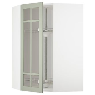 IKEA METOD Wandeckvitrine mit Karussell