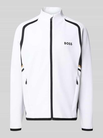 HUGO BOSS Regular Fit Trainingsjacke mit Kontrastdetails