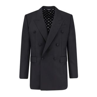 Dolce & Gabbana Sicilia Double-breasted Jacket - - Jackets - Herren - Schwarzk - M