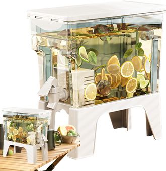 Generic Getränkespender Für Parteien - Großer Getränkespender Mit Ausguss | Kaltes Getränkspender Jar Für Saft, Schlag, Limonade, Wasser, Ideal Für Versammlun