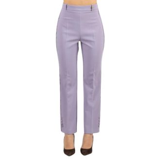 Elisabetta Franchi Damen, Hosen, Lila, LGr&ouml;&szlig;e