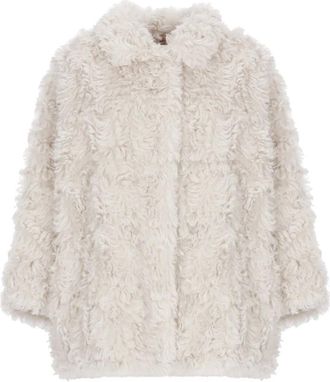 VALENTINI 1972 Valentini 1972, Femme, Vestes, Gris, Taille: 38 FR Manteau en fourrure synth&eacute;tique