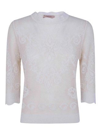 Twinset Pull Col Rond - Noir