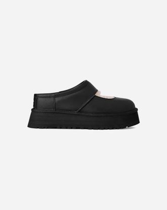 UGG Bea Mary Jane aus Leder f&uuml;r Damen in Black, Gr&ouml;&szlig;e