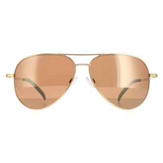 Serengeti Eyewear Aviator Unisex Gl&auml;nzend Gold Gold Fahrer Mineral Polarisiert Carrara