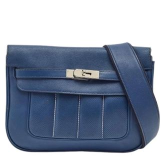 Herm&egrave;s Sac &agrave; bandouli&egrave;re Pre-owned Berline 28 - Femme - Pre-owned - Bleu - Taille: ONE Size