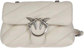 Pinko Pinko Crossbody Bags - Love Mini Puff Maxi Quilt Bag White - Gr. unisize - in Wei&szlig; - f&uuml;r Damen