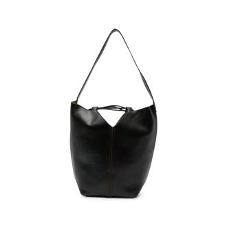 Hereu Riba Leder Beuteltasche - - Bags - Damen - Schwarzk - ONE SIZE