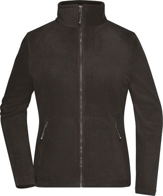 James & Nicholson Damen Microfleece Jacke - Leicht taillierte Jacke aus Anti-Pilling Microfleece | Farbe: dark-grey | Gr&ouml;sse: XXL