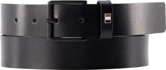 HUGO BOSS Herren G&uuml;rtel schwarz Glattleder