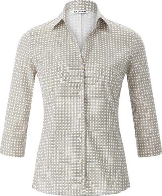 Caliban Femme, Blouses et Chemises, Beige, Taille: 44 FR Chemises