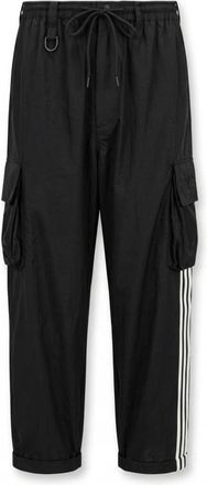 Yohji Yamamoto Homme, Pantalons, Noir, Taille: M Nylon Wired 3 Stripes Cargo Pants