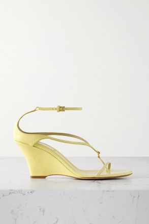 Khaite Sandales Compens&eacute;es En Cuir &Agrave; Ornements Marion - Jaune