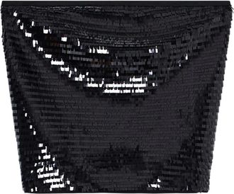 A|X Armani Exchange Femme, Tops, Noir, Taille: 36 FR Sequined Top